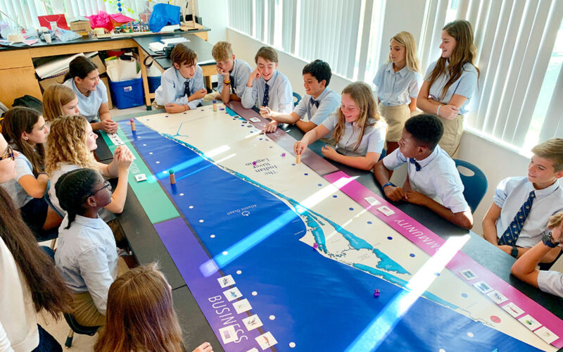 Middle school students learn history and ecology of the lagoon while ...